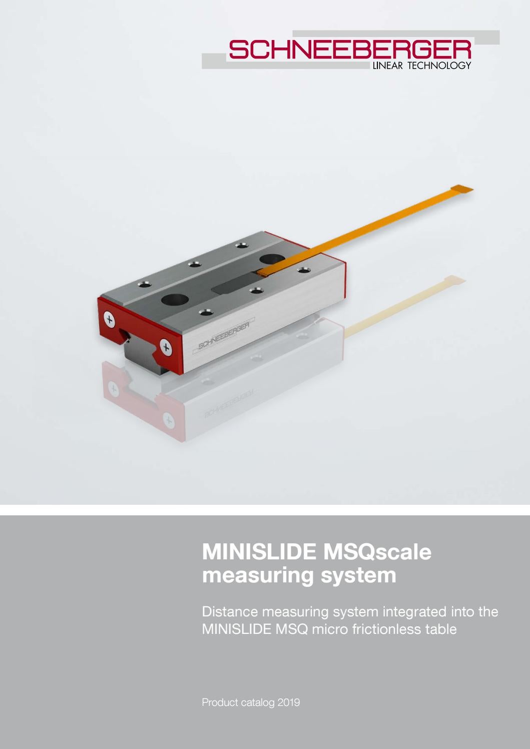 Katalog MINISLIDE_MSQscale_EN by SCHNEEBERGER AG - Issuu