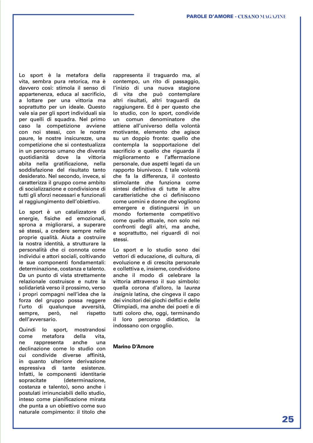 Cusano Magazine 4 by UniCusano - Università Niccolò Cusano - Issuu