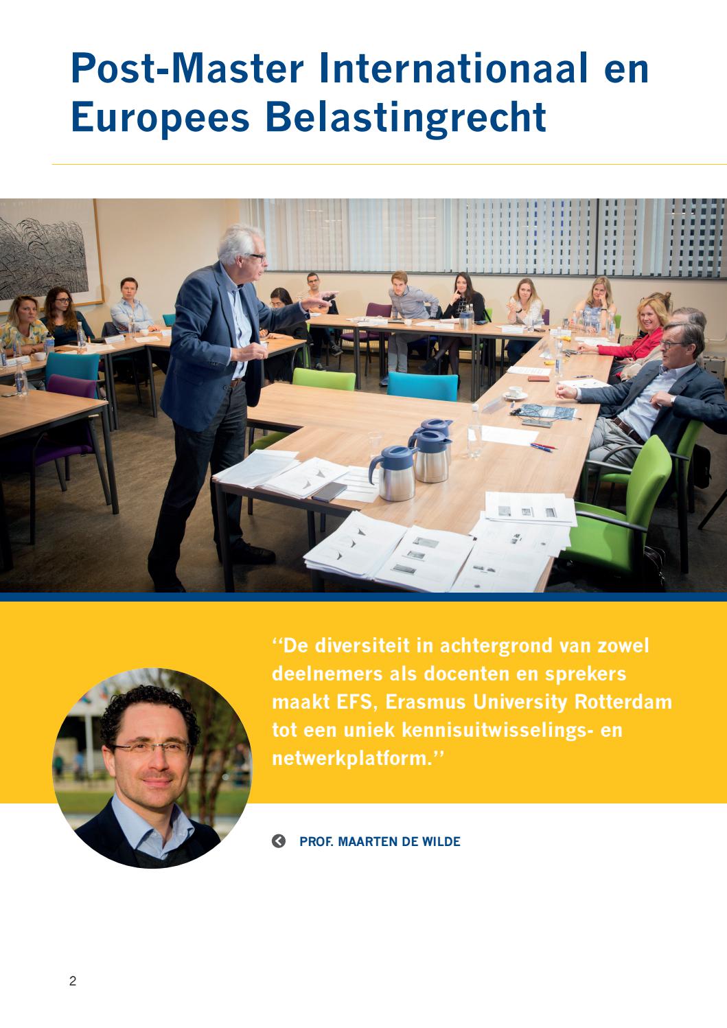 Post-Master Internationaal & Europees Belastingrecht 2021 by Europese ...