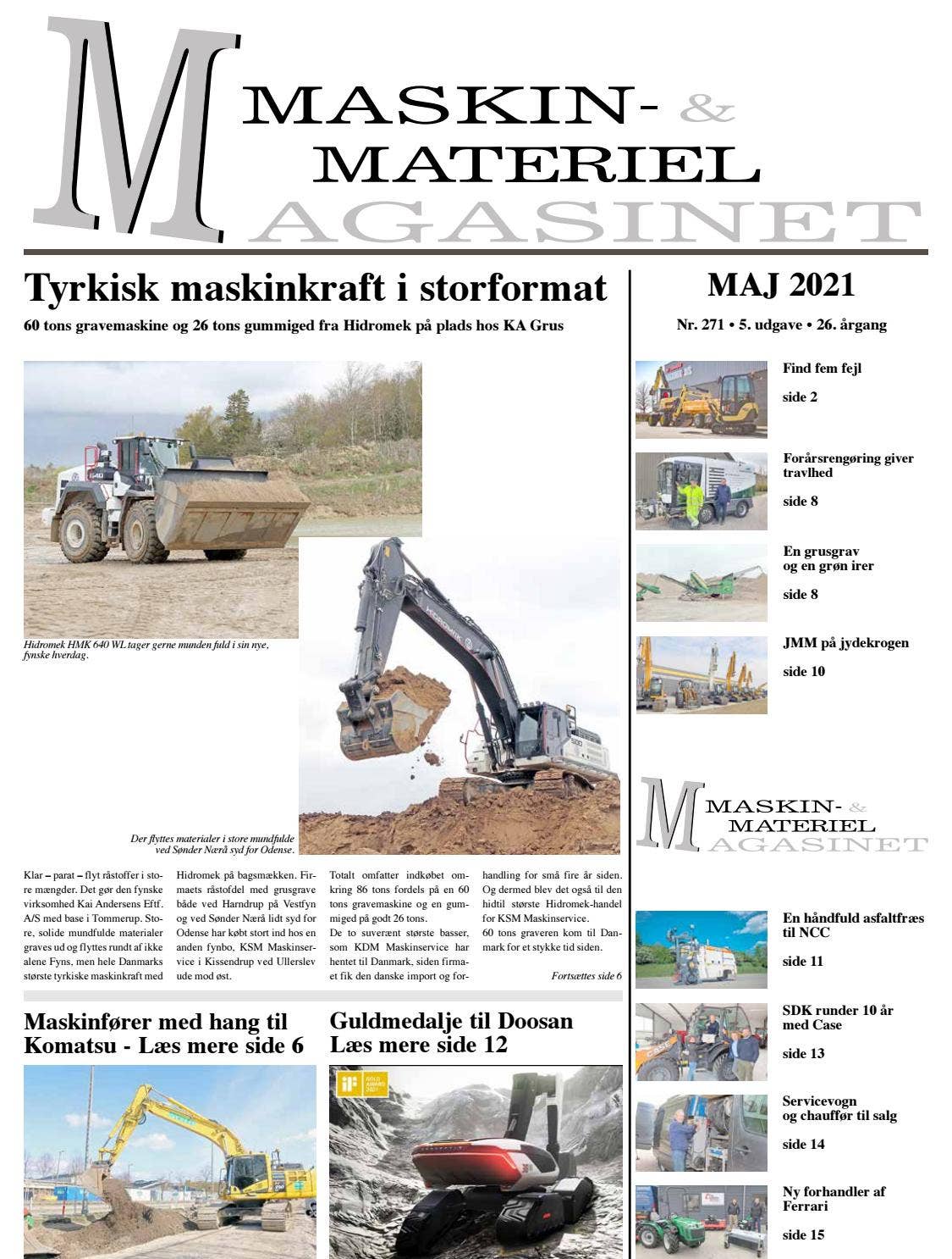 MMM MAJ 2021 by Maskin- & Materiel Magasinet - Issuu