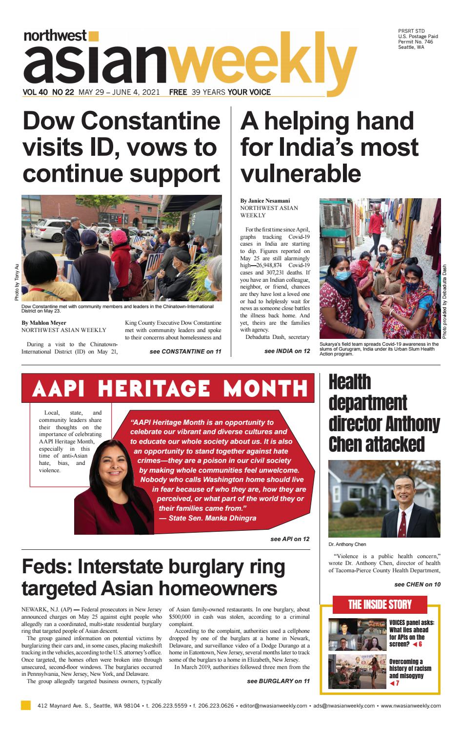 VOL 40 NO 22 | MAY 29 – JUNE 4, 2021 by Northwest Asian Weekly - Issuu