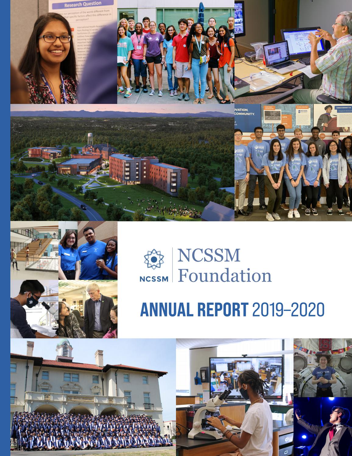NCSSM Foundation Annual Report 2019–2020 by NCSSMedu - Issuu