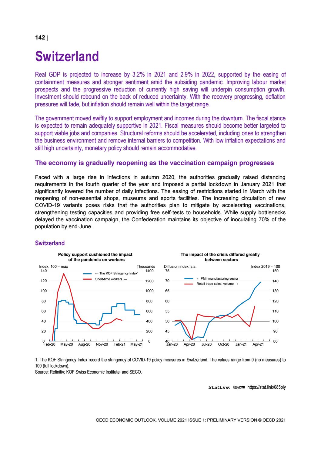 Switzerland country note: OECD Economic Outlook, May 2021 by OECD - Issuu