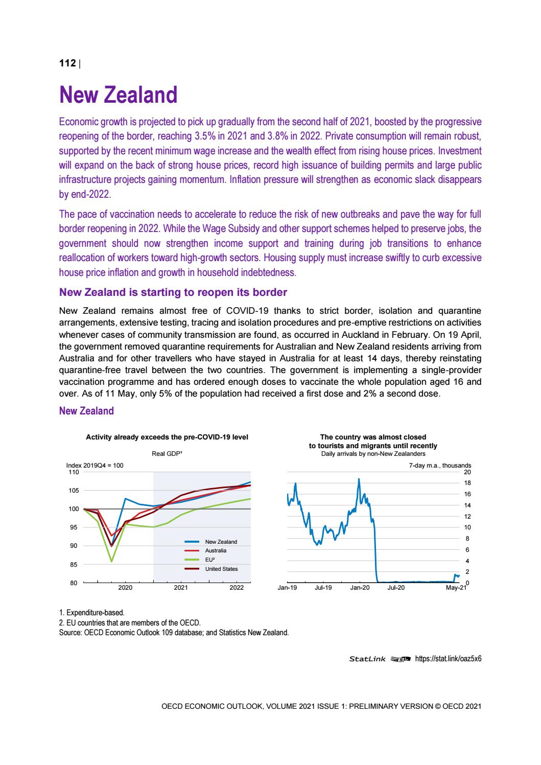 New Zealand country note: OECD Economic Outlook, May 2021 by OECD - Issuu