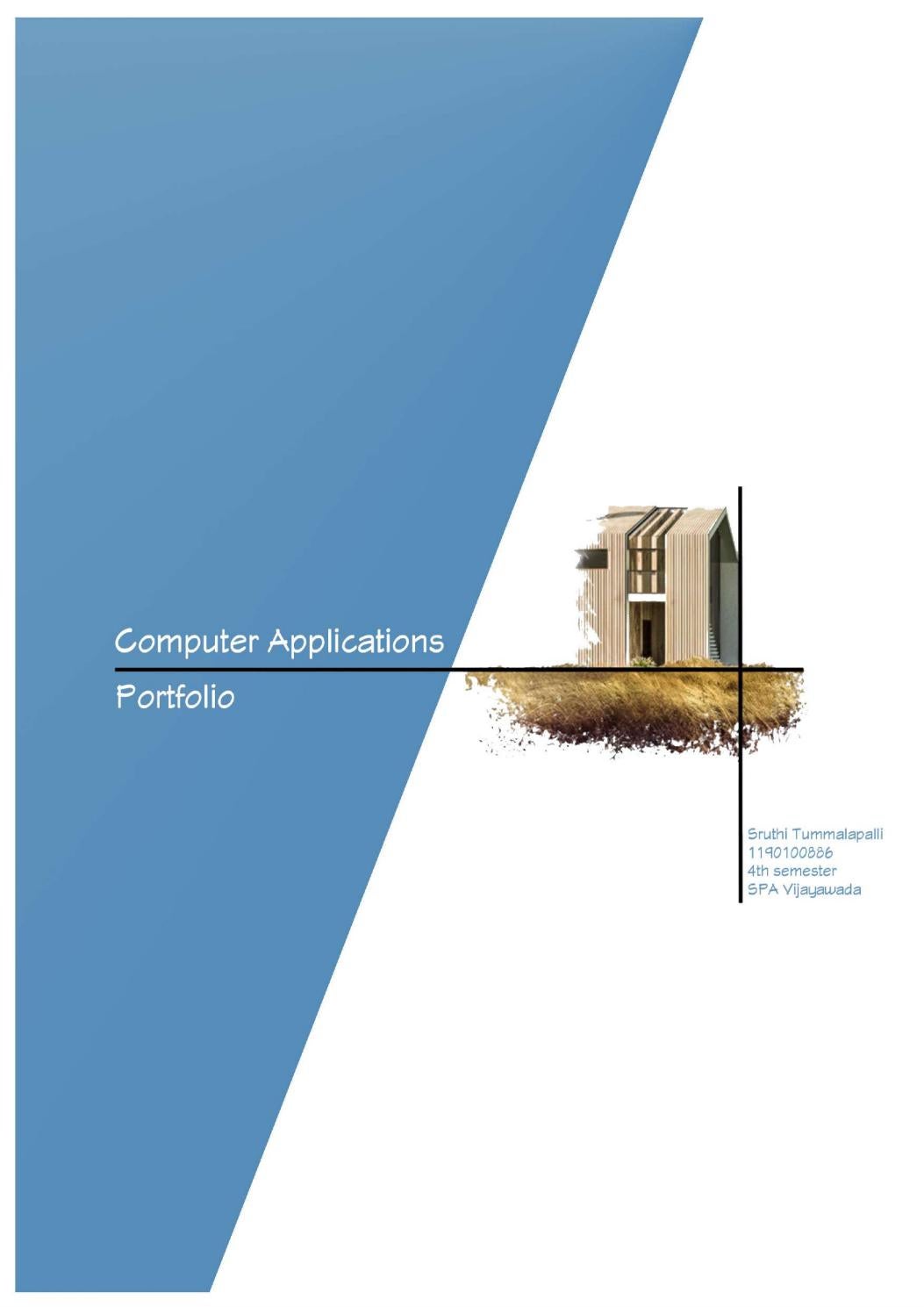 Computer Applications Portfolio by sruthi.tummalapalli - Issuu