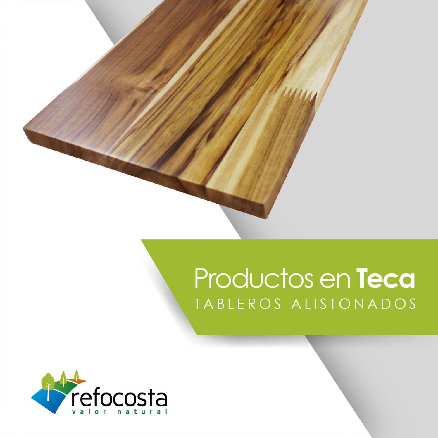 FICHA TÉCNICA ALISTONADO TECA by Madecentro Colombia - Issuu