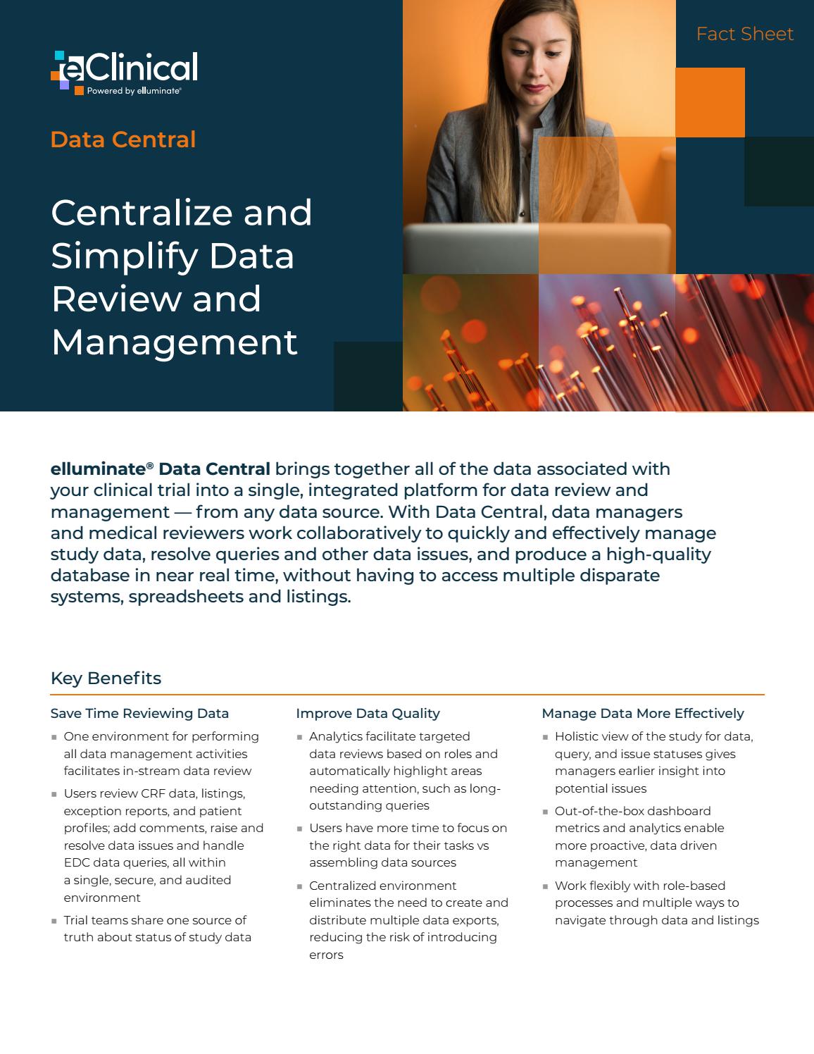 elluminate Data Central | Fact Sheet by eClinical Solutions - Issuu