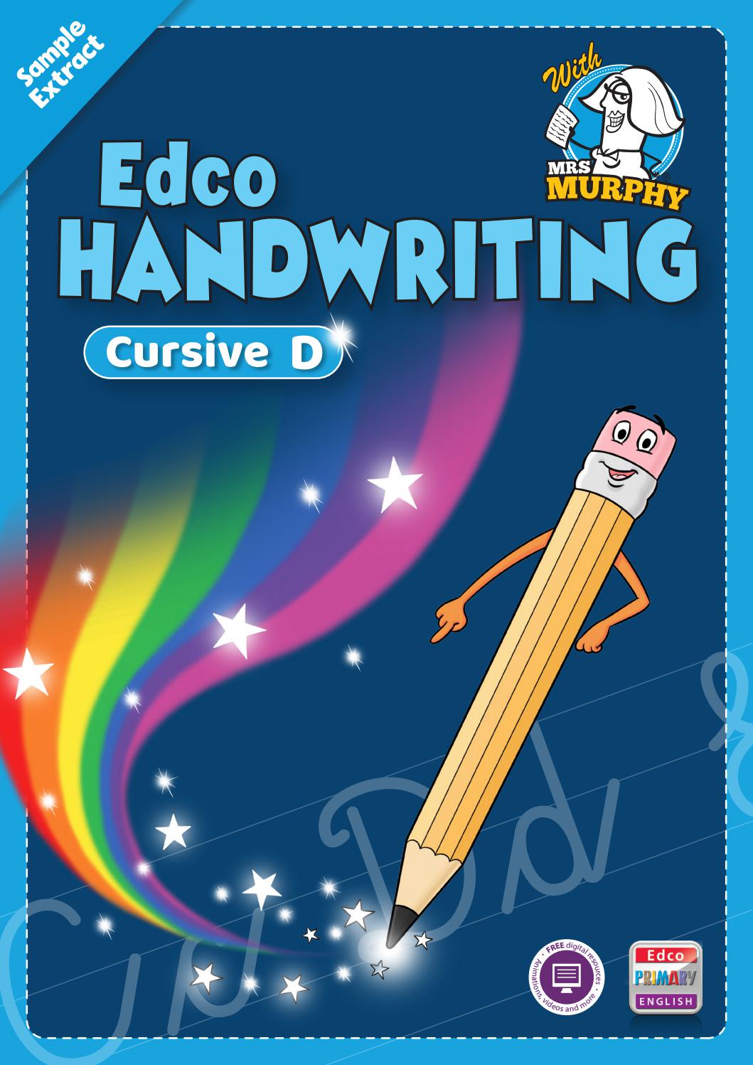 Edco Handwriting Cursive D Sample Extract by Edco Ireland - Issuu