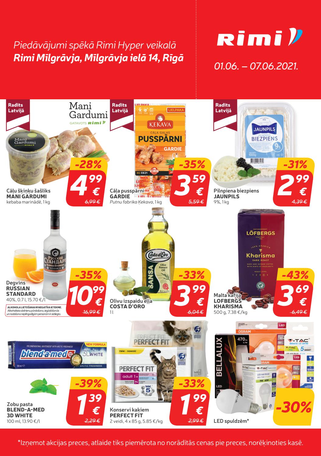 Rimi Hyper Mīlgrāvja piedāvājumi 01.06. - 07.06.2021. by Rimi - Issuu