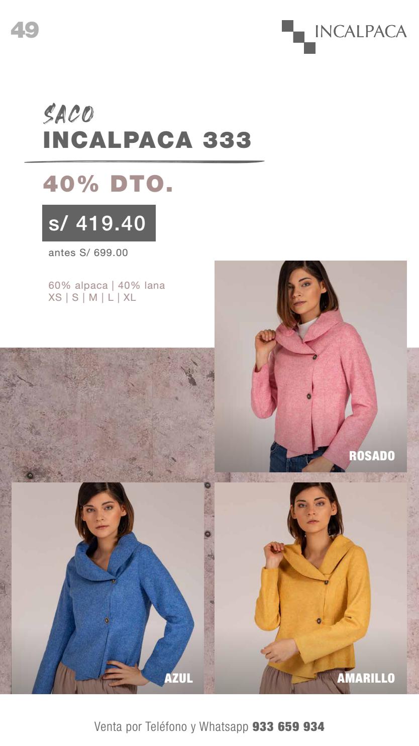 INCALPACA – Catálogo de Venta PERÚ │ C20 │ 2021 by INCALPACA TPX - Issuu