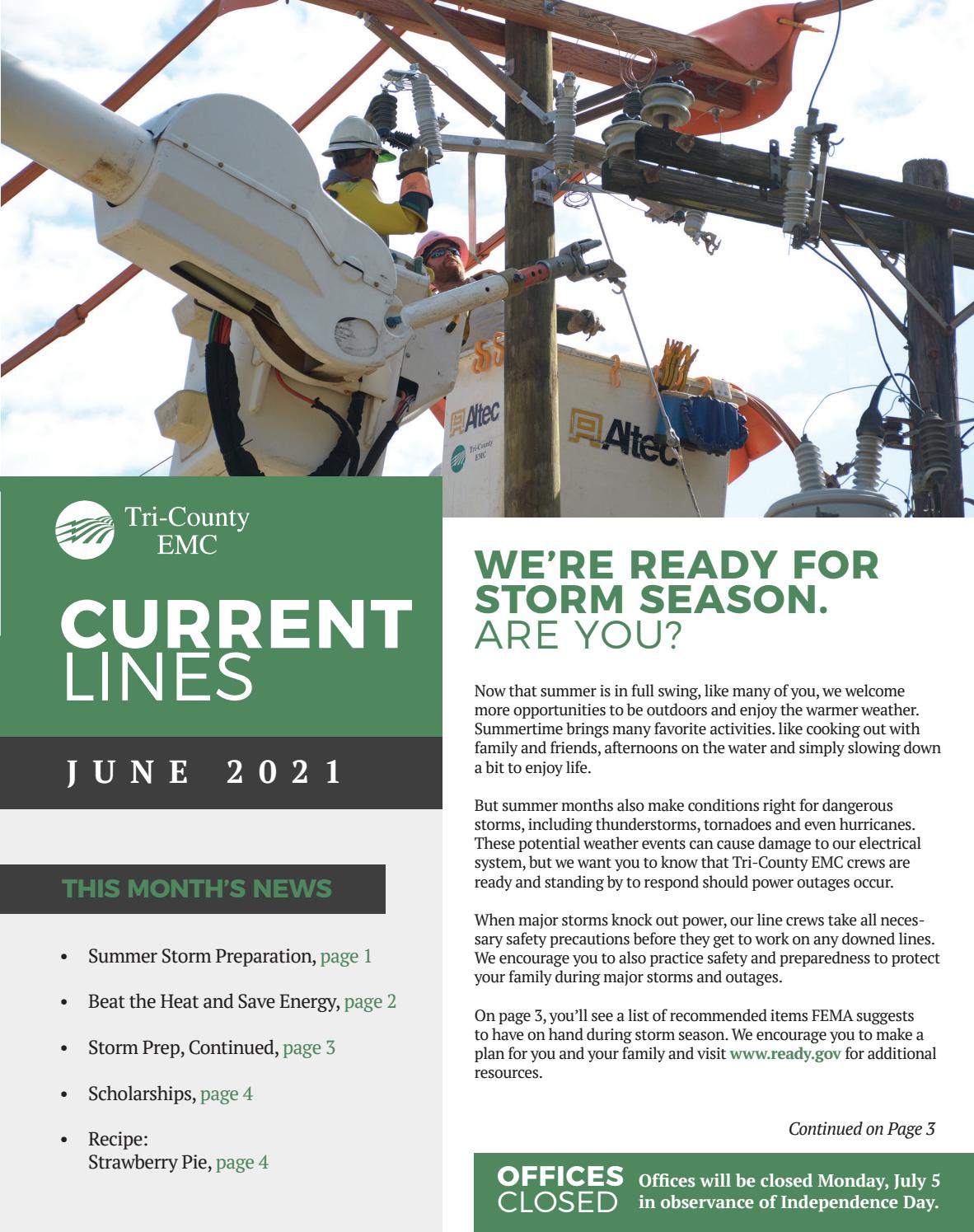 Current Lines - June 2021 by Tri-County EMC - Issuu