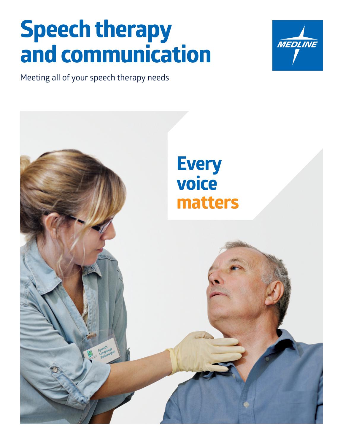 Medline Speech therapy and communication brochure by Medline Industries ...