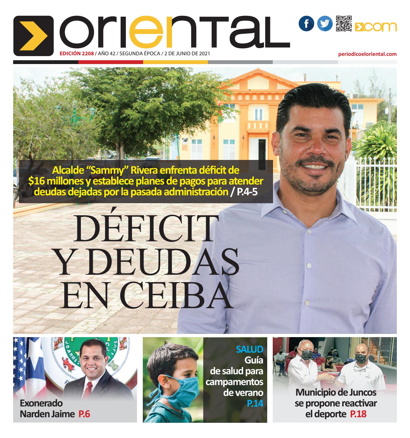Periódico El Oriental | 2 De Junio De 2021 | EO 2208 by Periódico El Oriental - Issuu