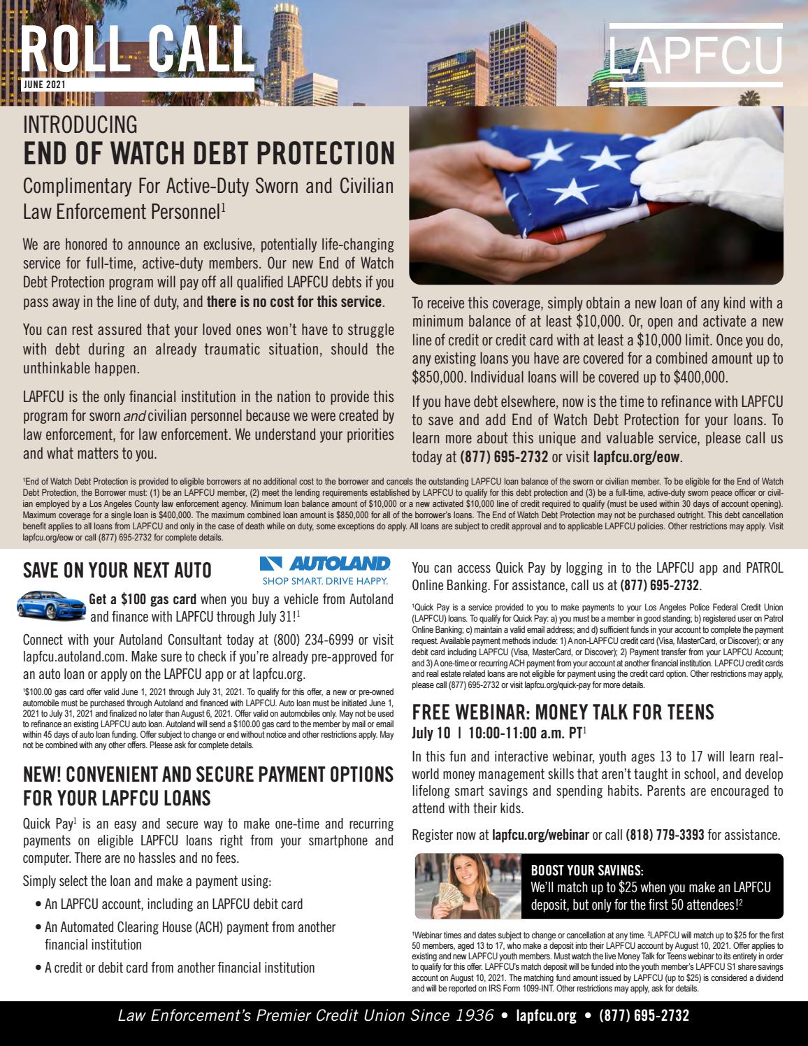 June Roll Call by lapfcu - Issuu