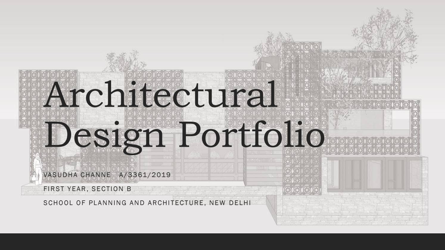 Architectural Design - Semester 2 by Vasudha Channe - Issuu