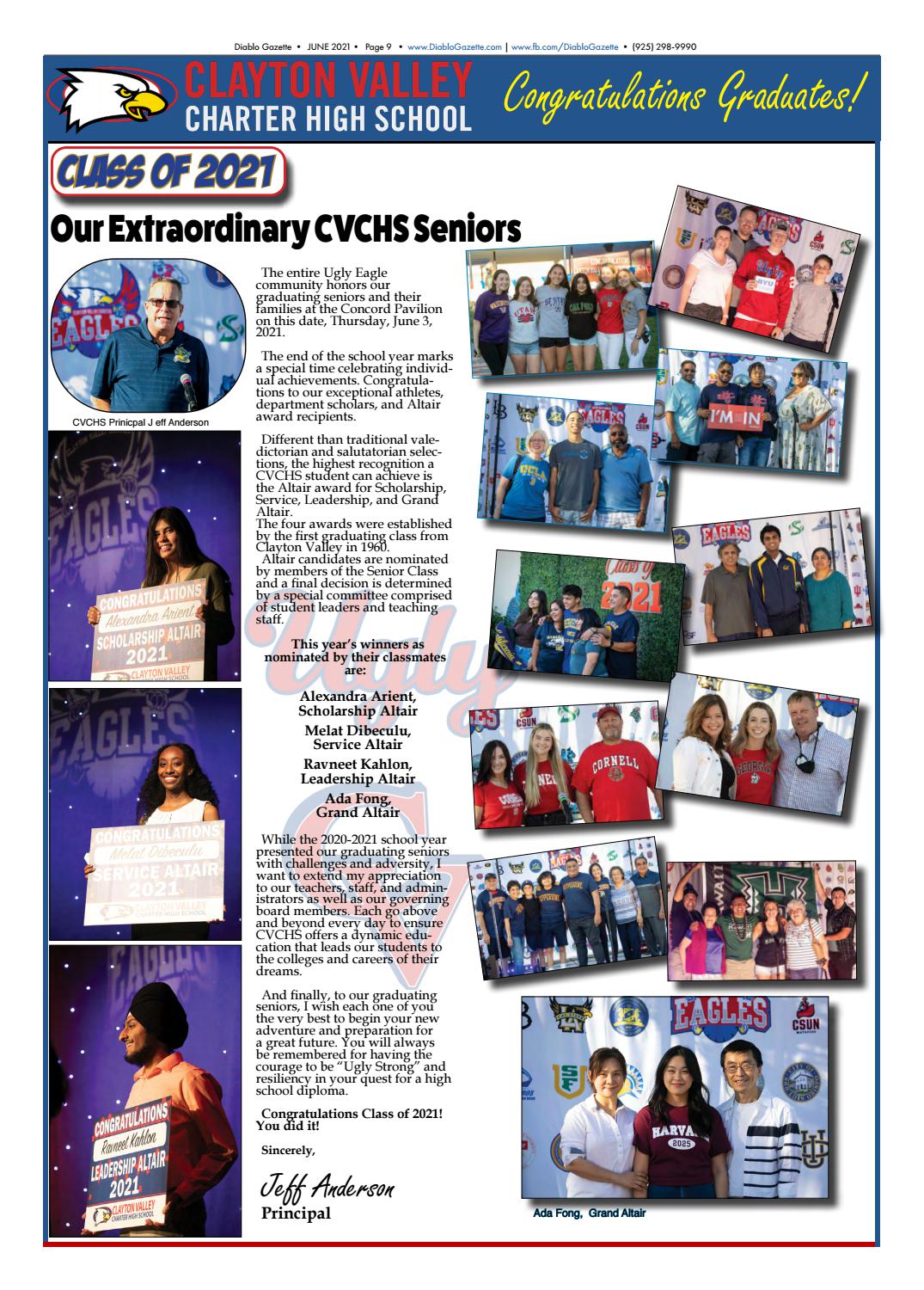 Clayton Valley Charter High School Class of 2021 by Publisher - Issuu
