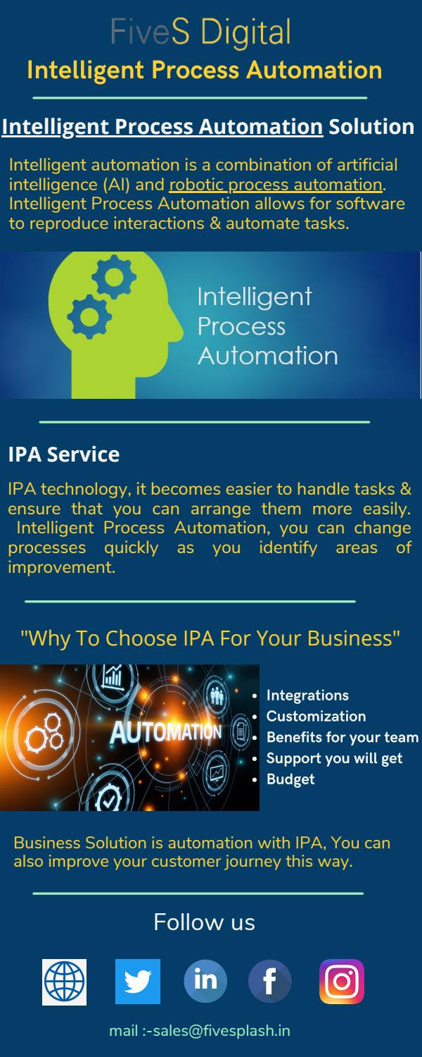 Intelligent Process Automation With AI - Fivesdigital by ...