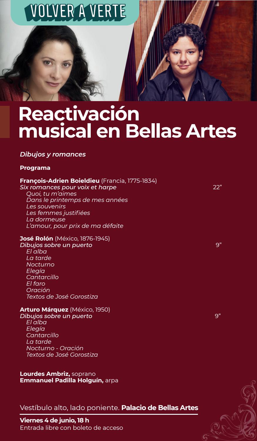 Reactiación musical en Bellas Artes. Dibujos y romances by Inbal MX - Issuu