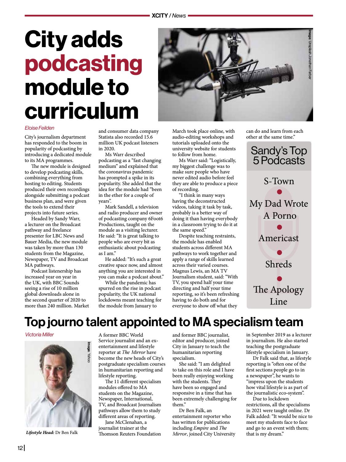 XCity Magazine 2021 | By City, University of London, Journalism ...