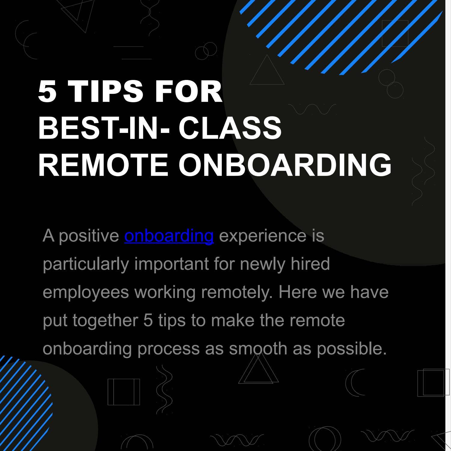 Tips for Remote Onboarding by Shalini Laxmish - Issuu