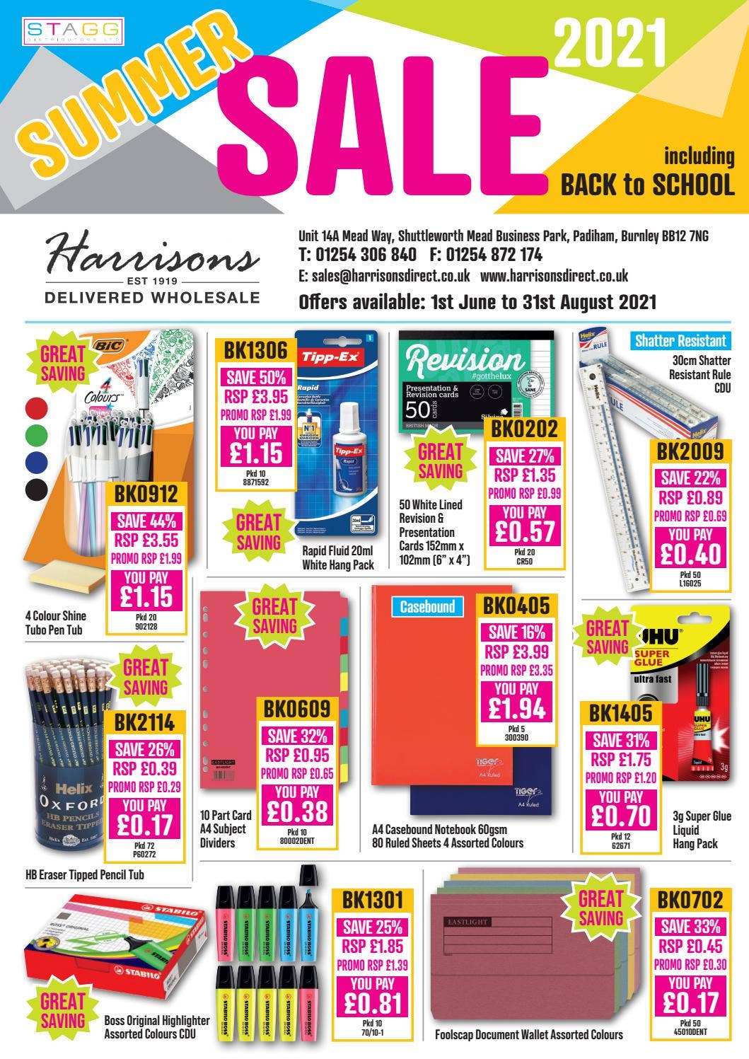 STAGG Summer Sale inc BTS HAR 2021 by STAGG Distributors - Issuu