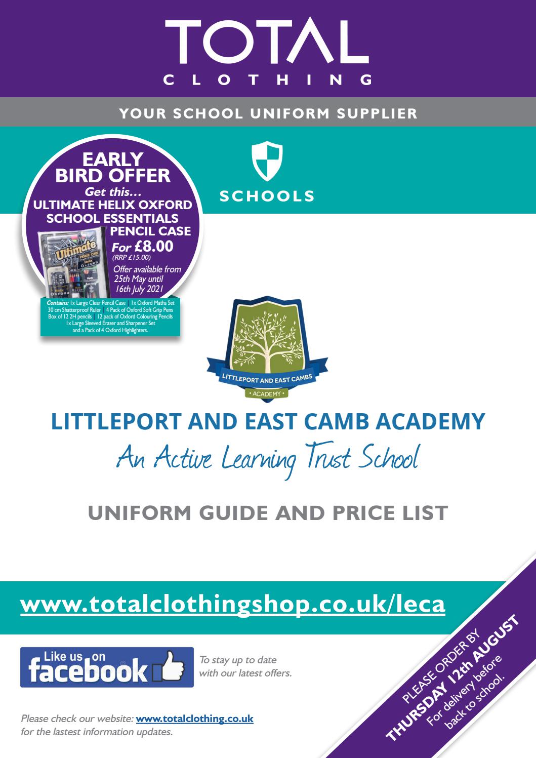 Total Clothing Uniform Guide & Price List by Schudio - Issuu