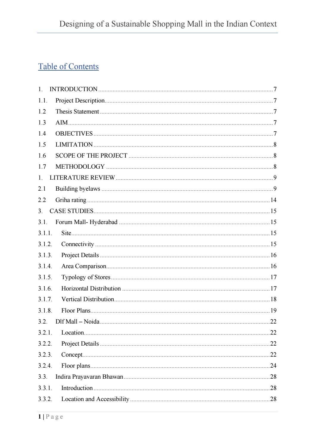 Sustainable Shopping Mall - Architectural Thesis Report by ronnii titus ...