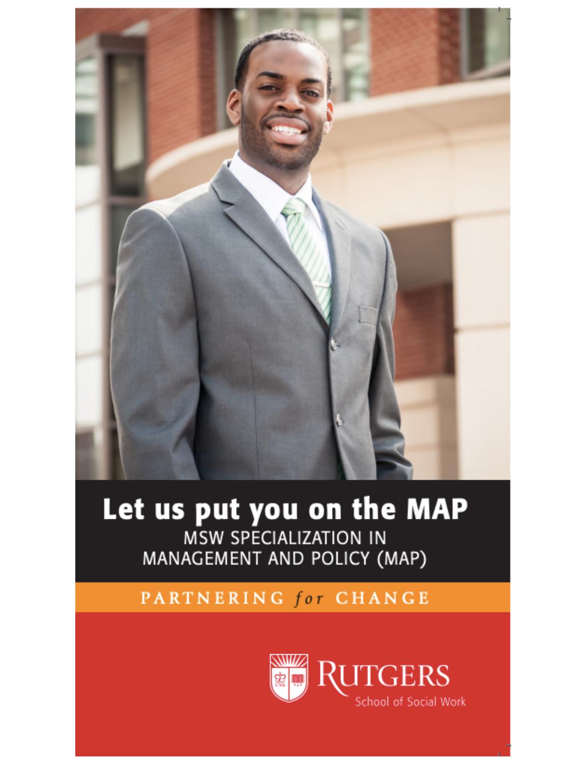 Management and Policy (MAP) Brochure by Rutgers SSW - Issuu