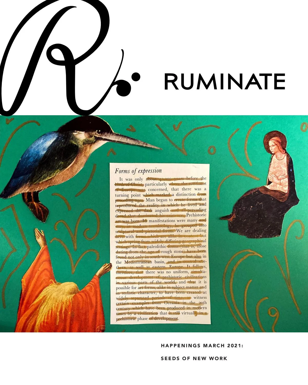 Happenings March 2021: Seed of New Work by Ruminate Magazine - Issuu