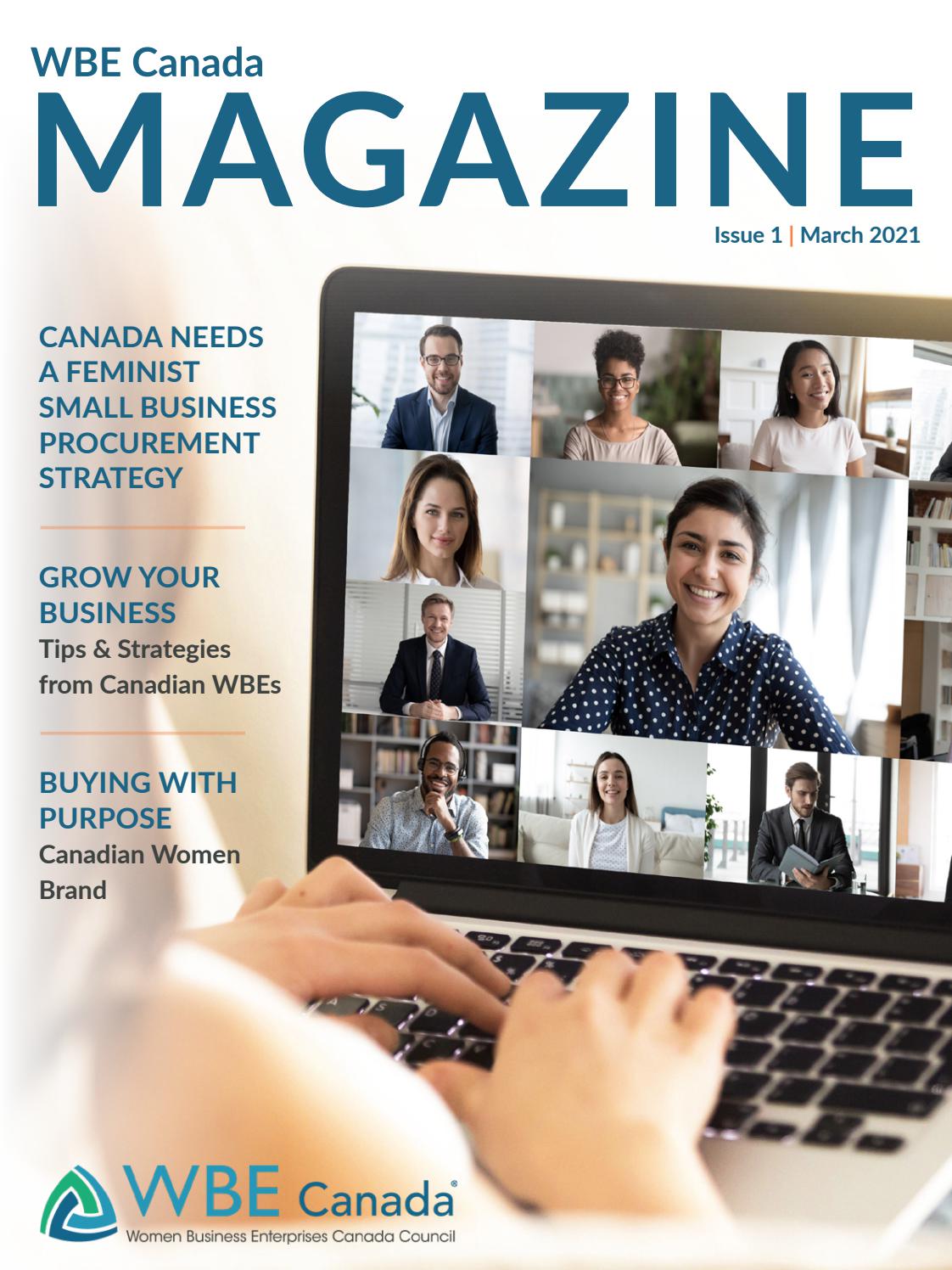 WBE Canada Magazine Issue 1 by WBE Canada - Issuu