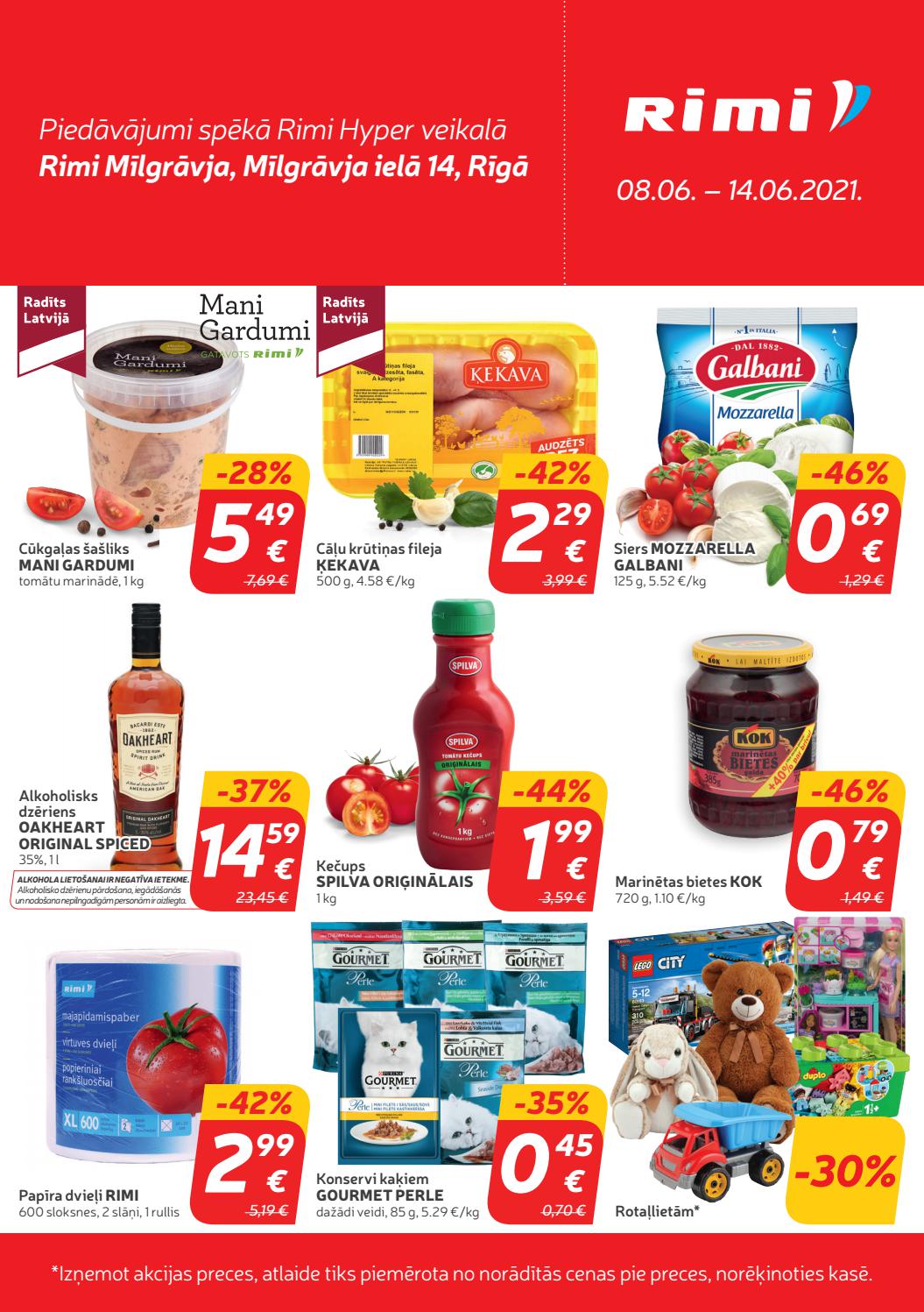 Rimi Hyper Mīlgrāvja piedāvājumi 08.06. - 14.06.2021. by Rimi - Issuu