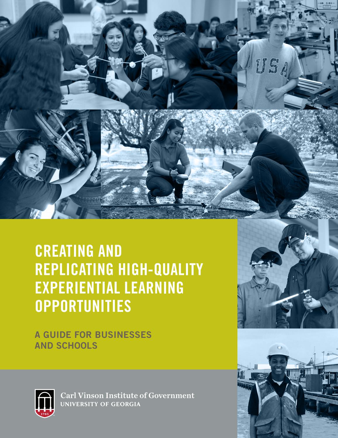Creating and Replicating High-Quality Experiential Learning ...