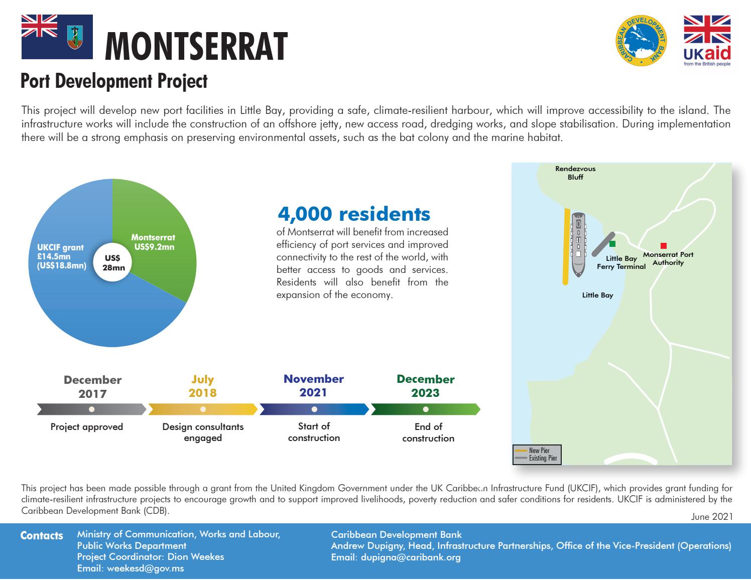 UKCIF project profile: Montserrat - Port Development by Caribbean ...