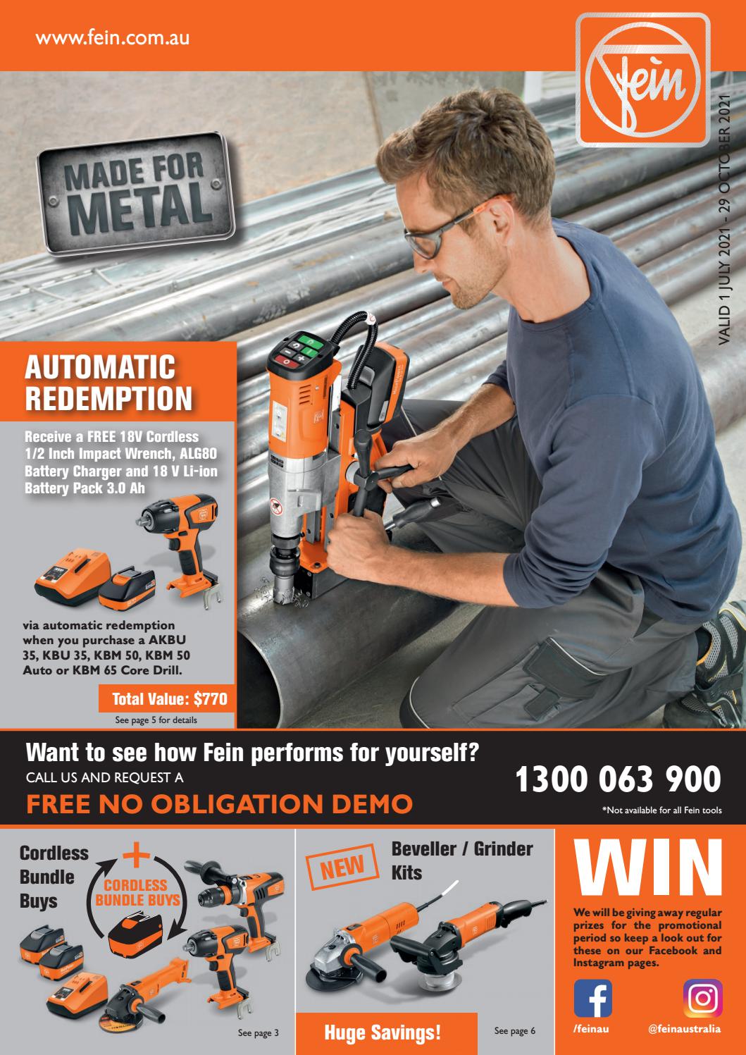 Fein Metal Campaign - 1st July - 29th October 2021 - This promotion has ...