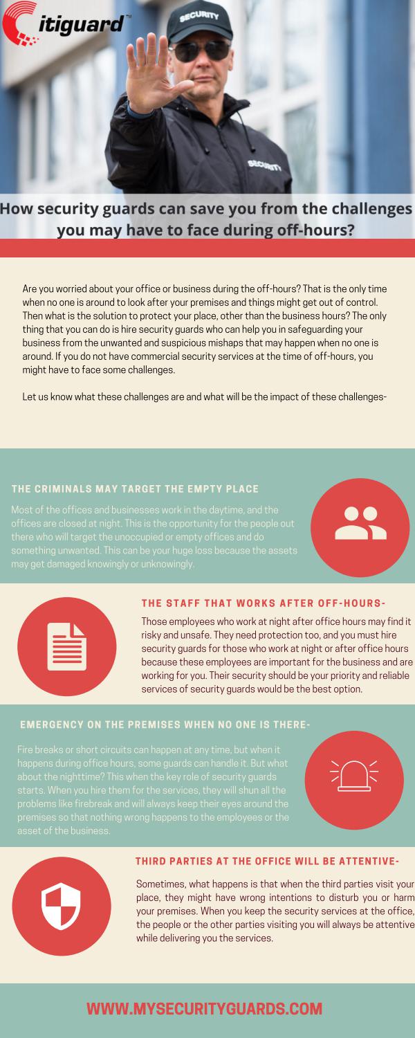 How security guards can save you from the challenges you may have to ...