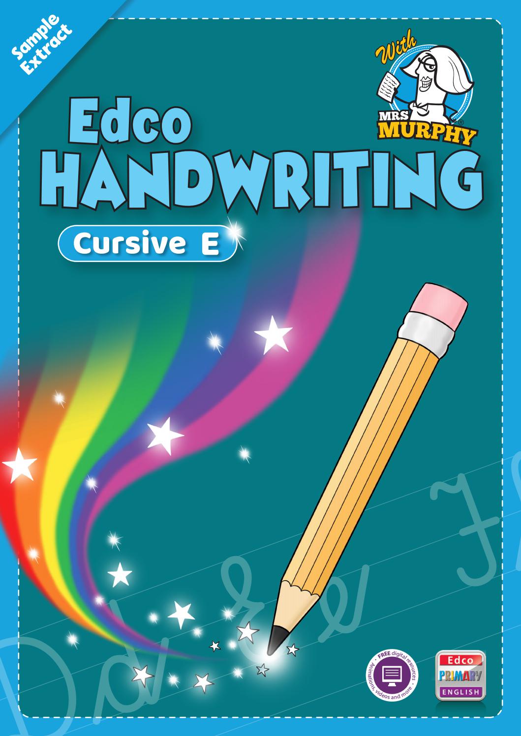 Edco Handwriting Cursive E Sample by Edco Ireland - Issuu