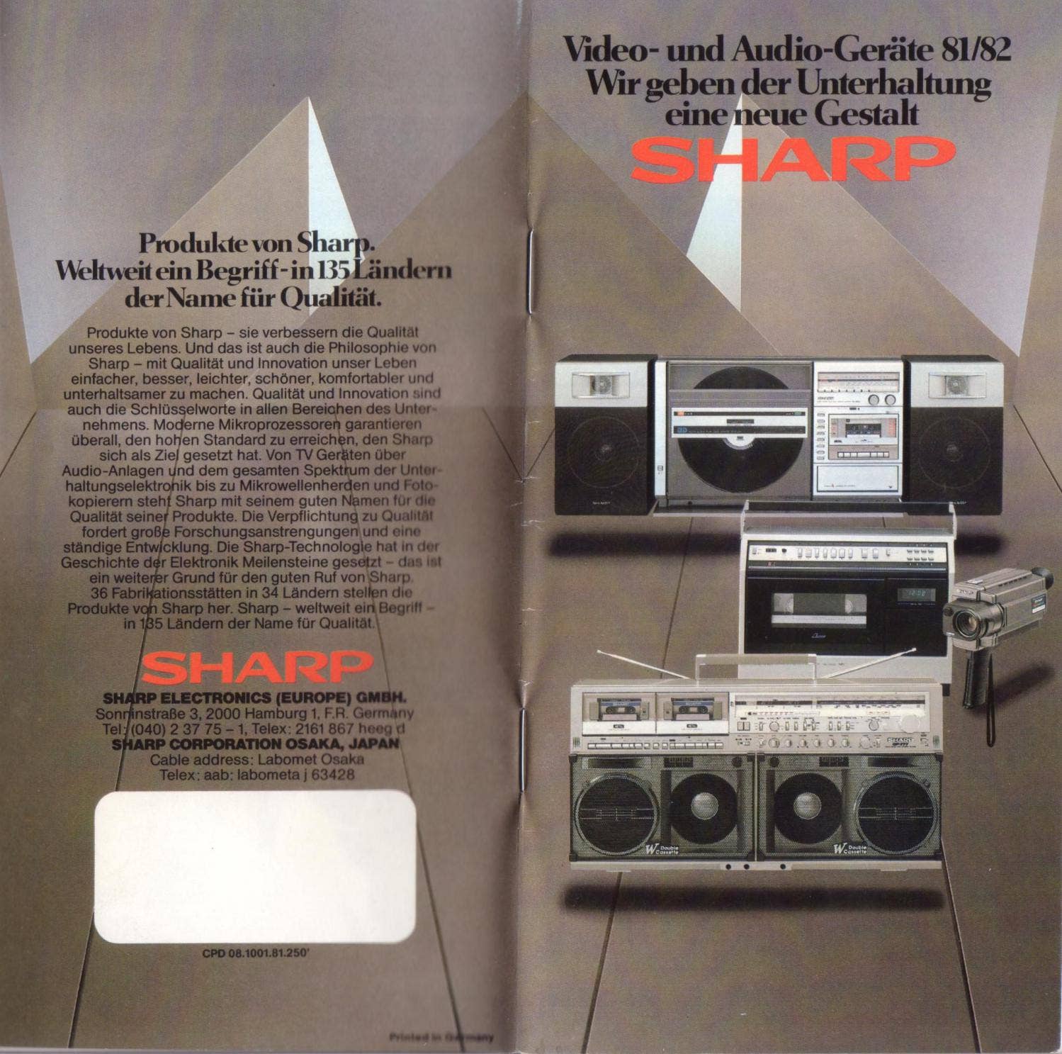 1981-81 Sharp Video und Audiogeraete by Alex Chernyak - Issuu