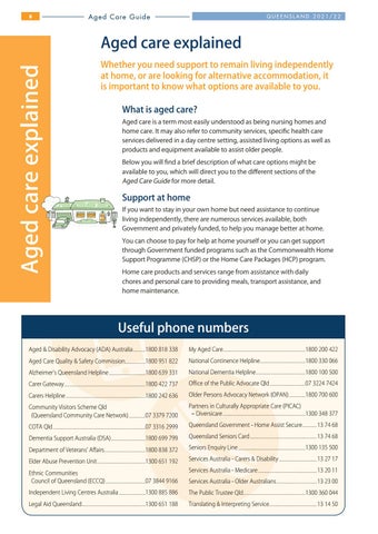 Aged Care Guide Queensland 21st edition (2021) by Care & Co Media ...