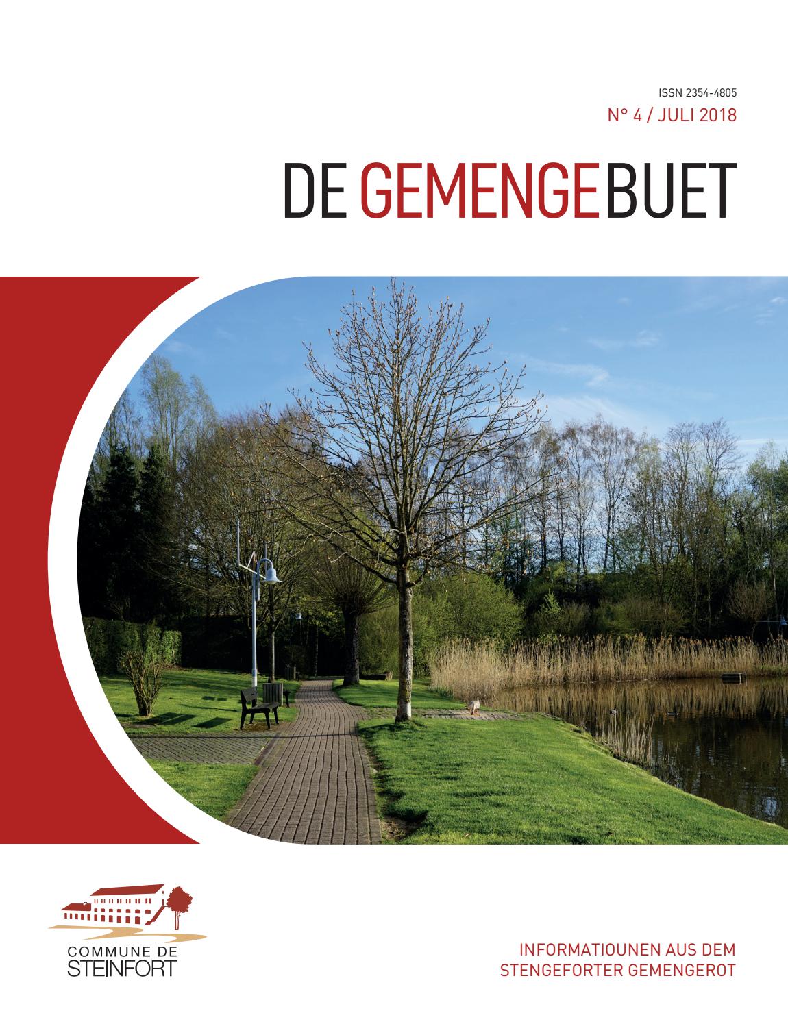 De Gemengebuet N°4 Juli 2018 by Commune de Steinfort - Issuu