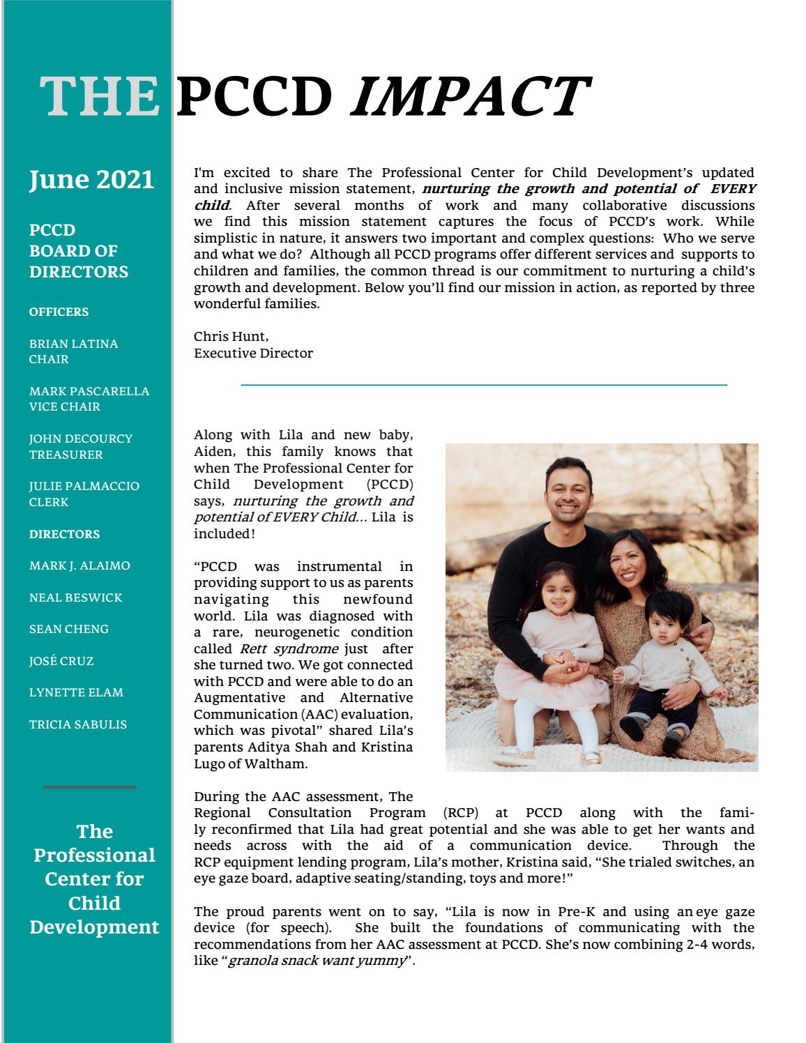 June 2021 The PCCD Impact by The Professional Center for Child ...