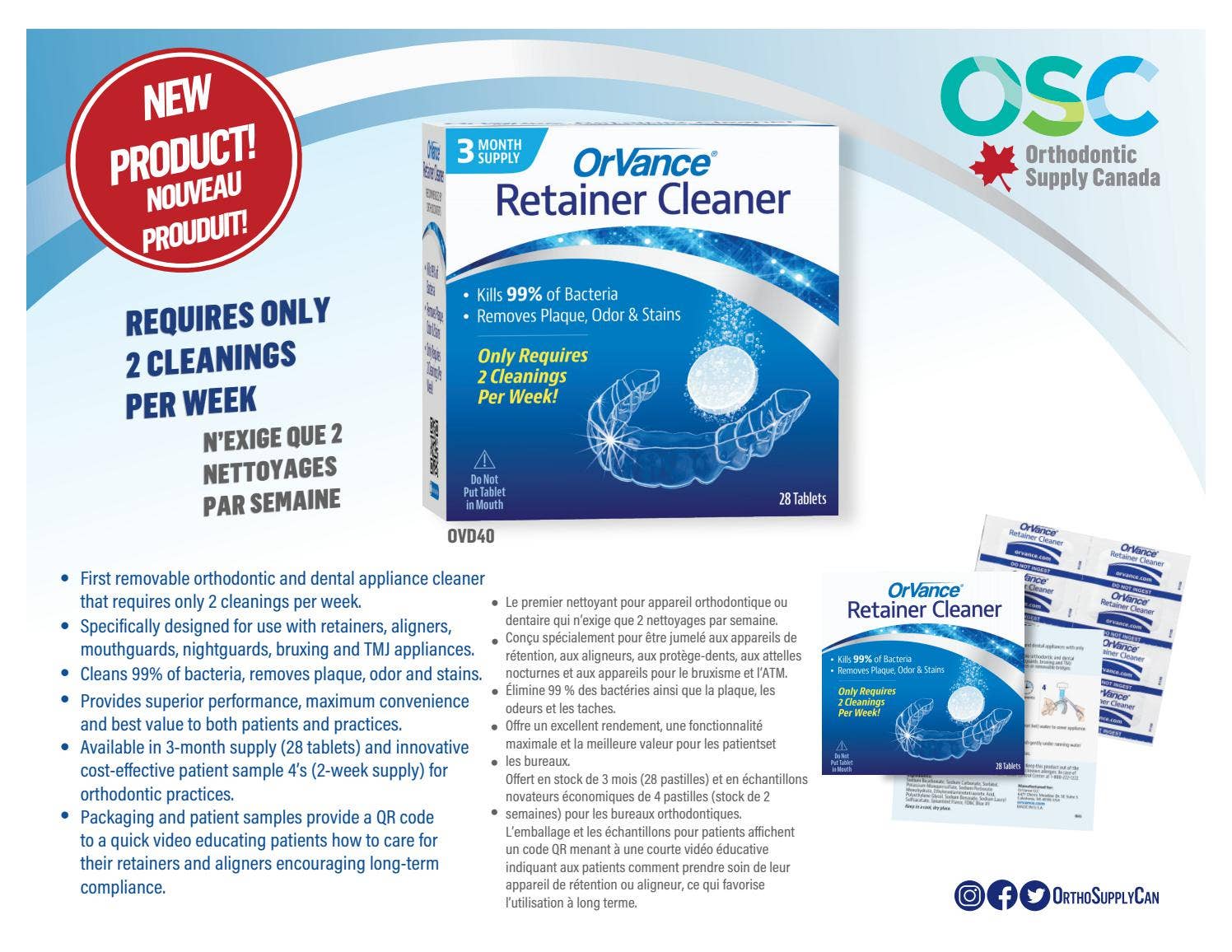 OrVance Retainer Cleaner by Orthodontic Supply of Canada - Issuu