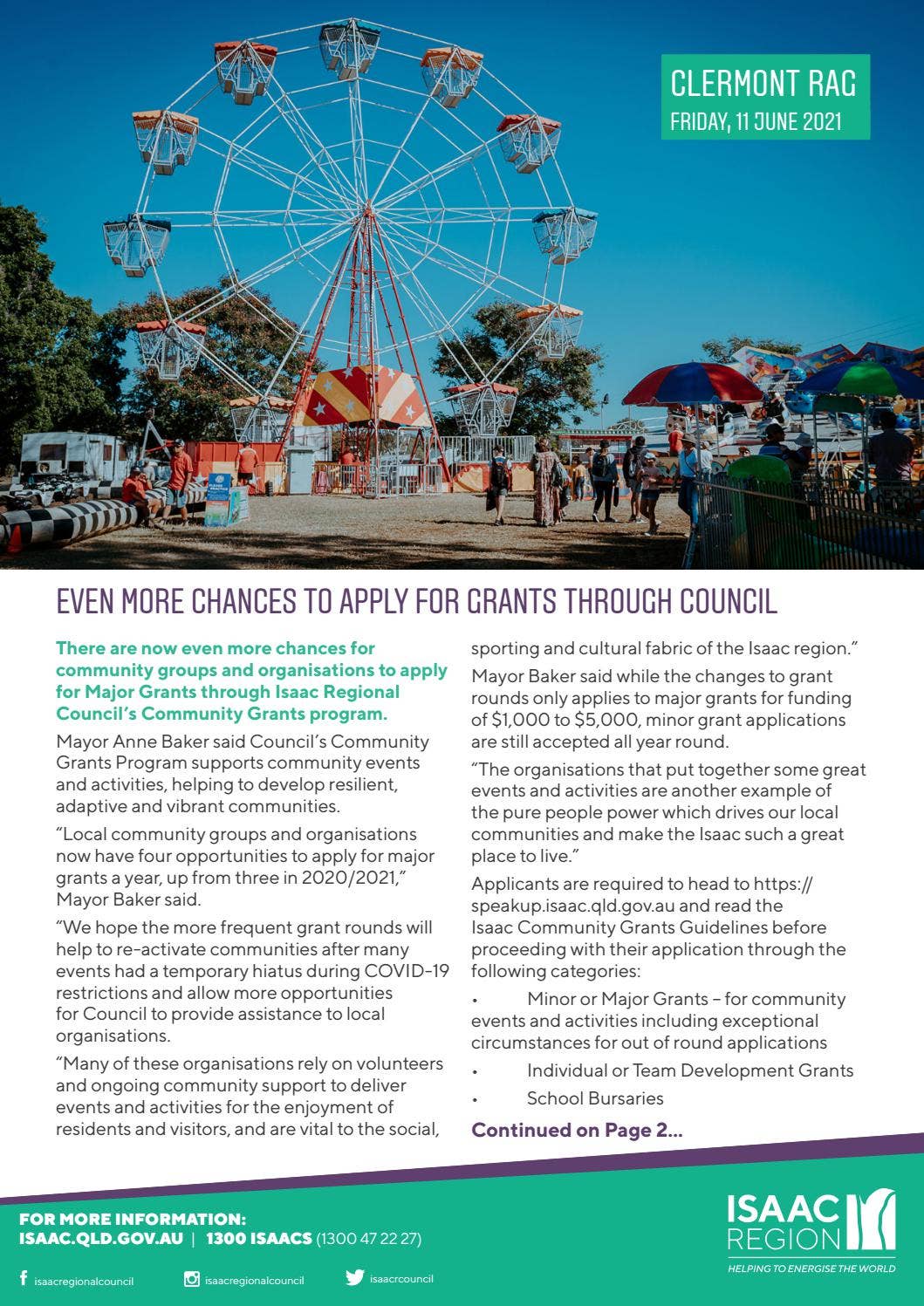 Clermont Rag by Isaac Regional Council - Issuu