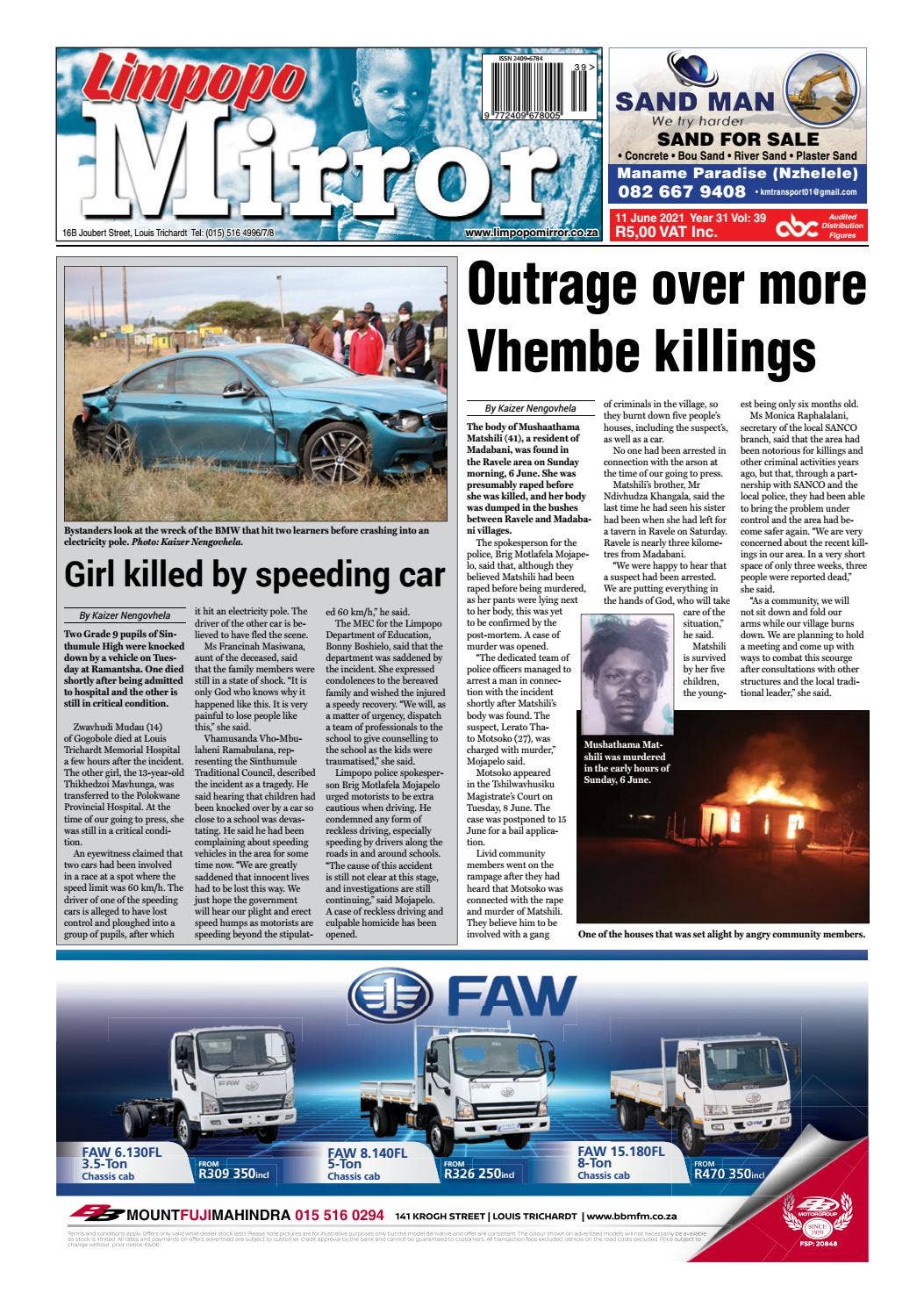 Limpopo Mirror 11 June 2021 by Zoutnet - Issuu