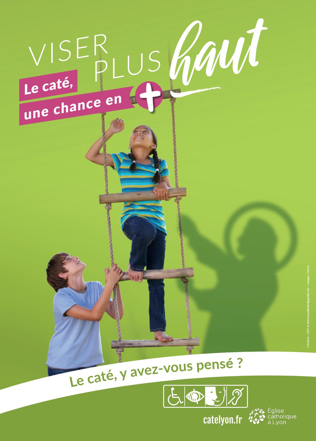 Affiche campagne caté 2021 viser plus haut by Association diocésaine de ...