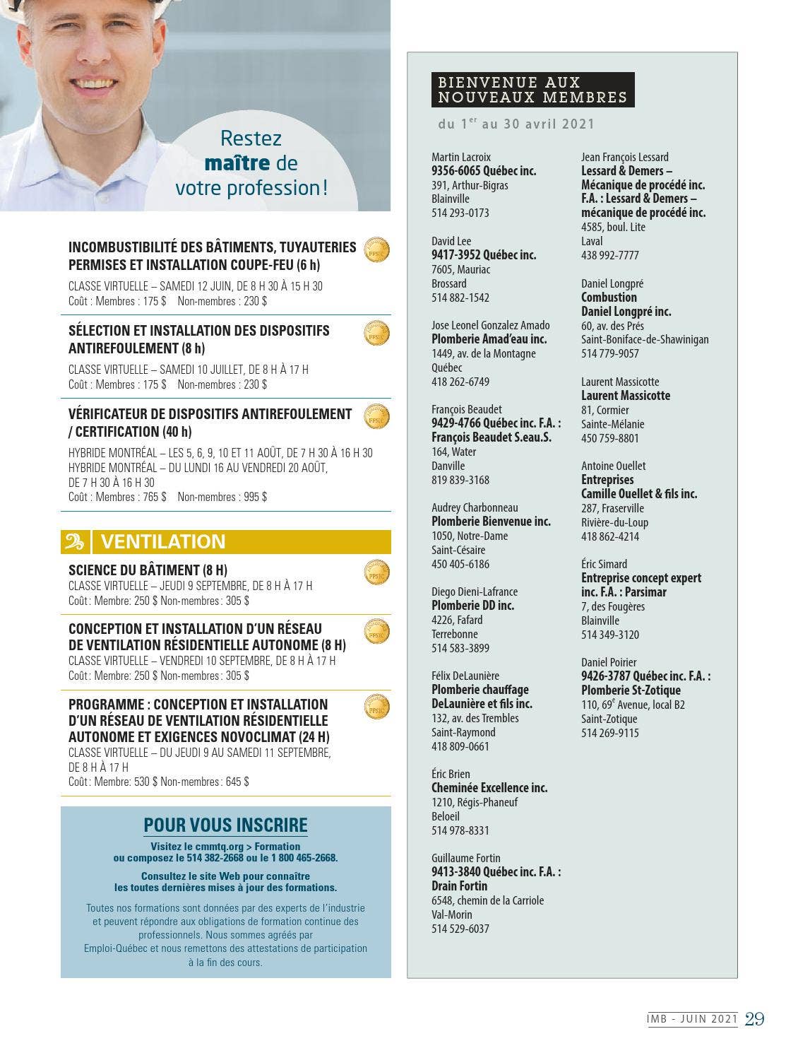 Revue IMB | Vol. 36, n° 5 | Juin 2021 by CMMTQ - Issuu