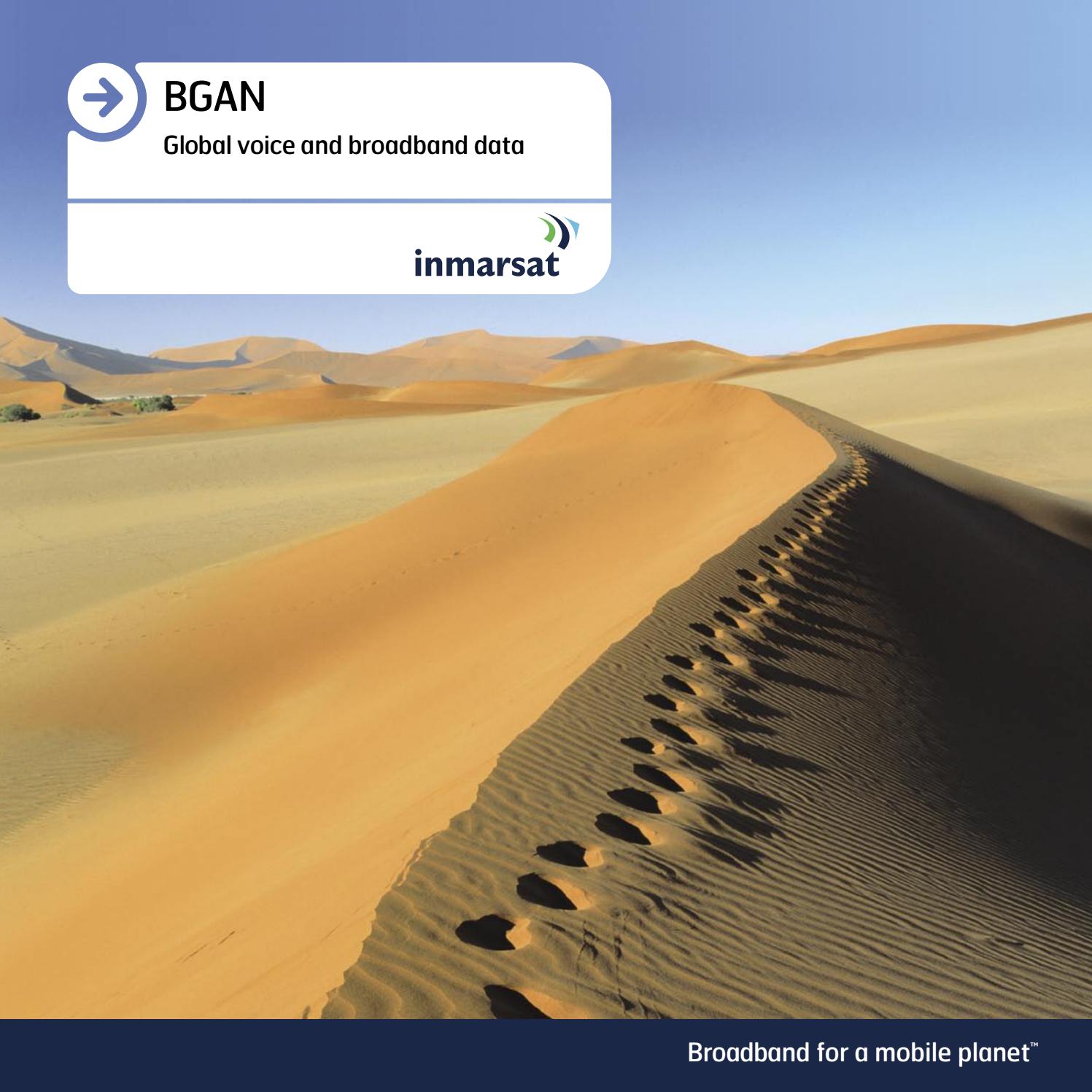 BGAN Global voice and broadband data by Cdr Trevor D Biscope KCB CD SAS ...