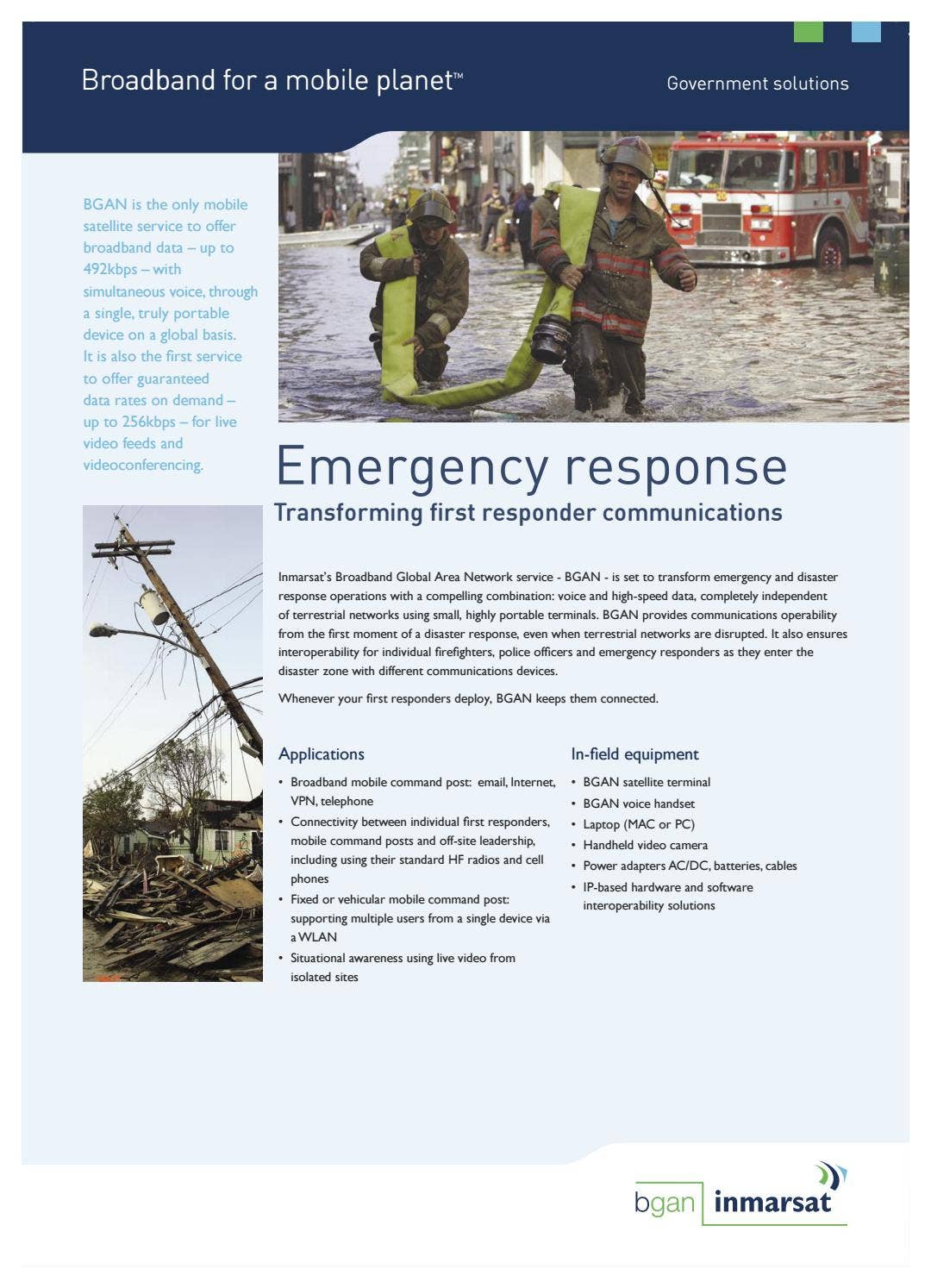 BGAN Emergency by Cdr Trevor D Biscope KCB CD SAS - Issuu