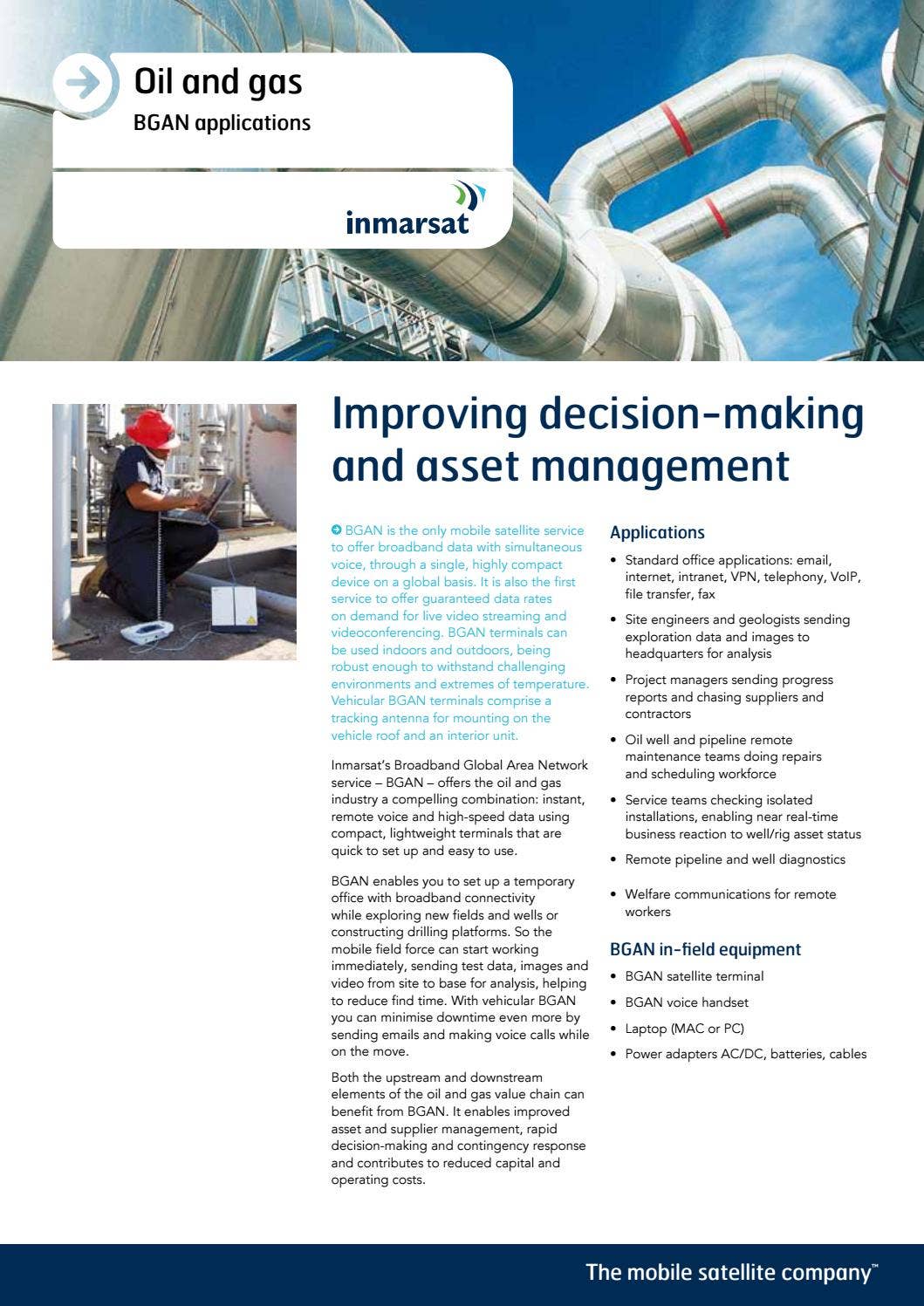 BGAN Oil and Gas by Cdr Trevor D Biscope KCB CD SAS - Issuu