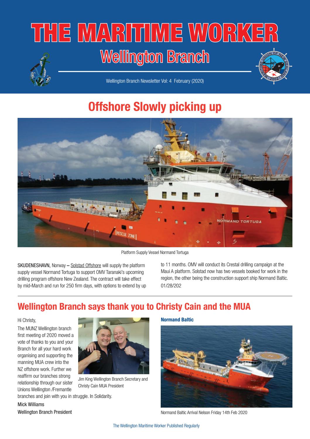 Maritime Worker February 2020 by Maritime Union of New Zealand - Issuu