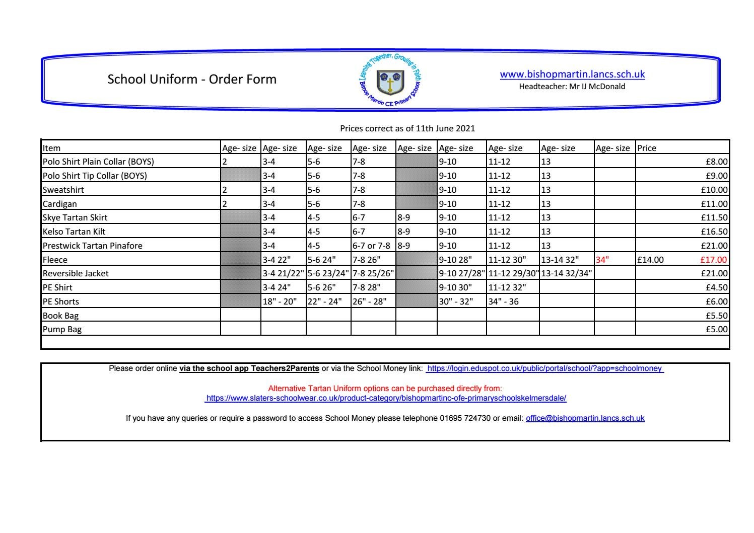Uniform Price List by Schudio - Issuu